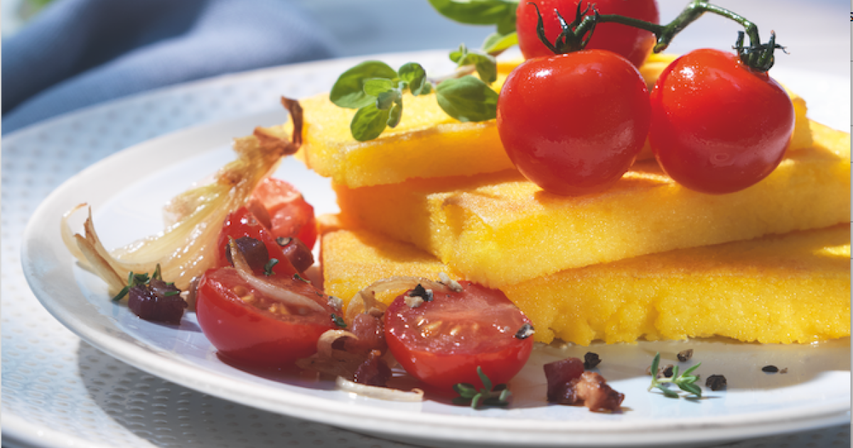 Polenta mit Speck-Tomaten