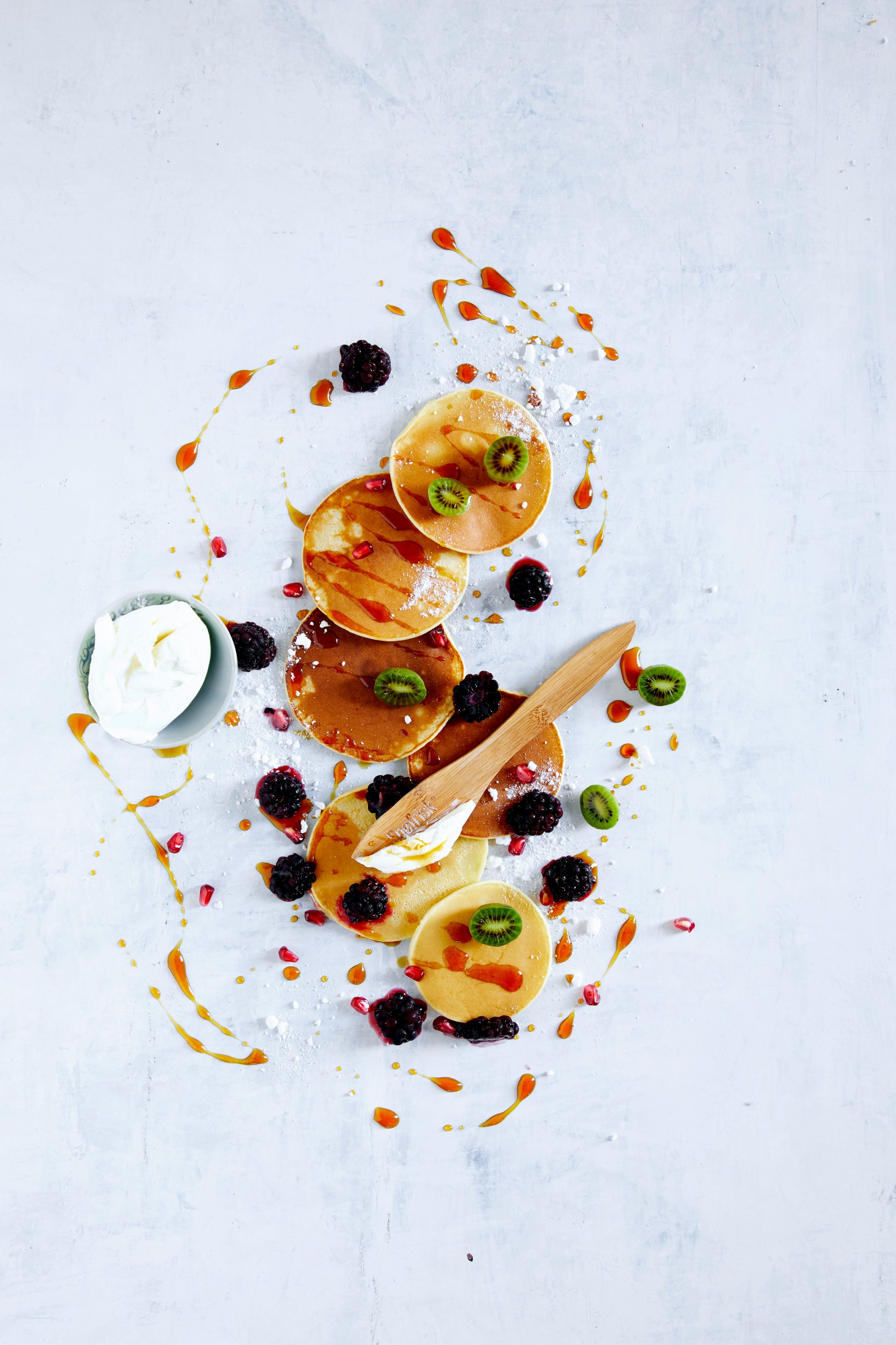 Caramelized Norwegian pancakes with Snøfrisk® and vanilla